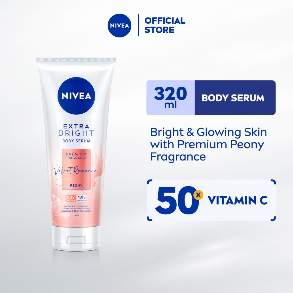NIVEA Extra Bright Velvet Romance Body Serum (320ml/180ml) | Body Care ...