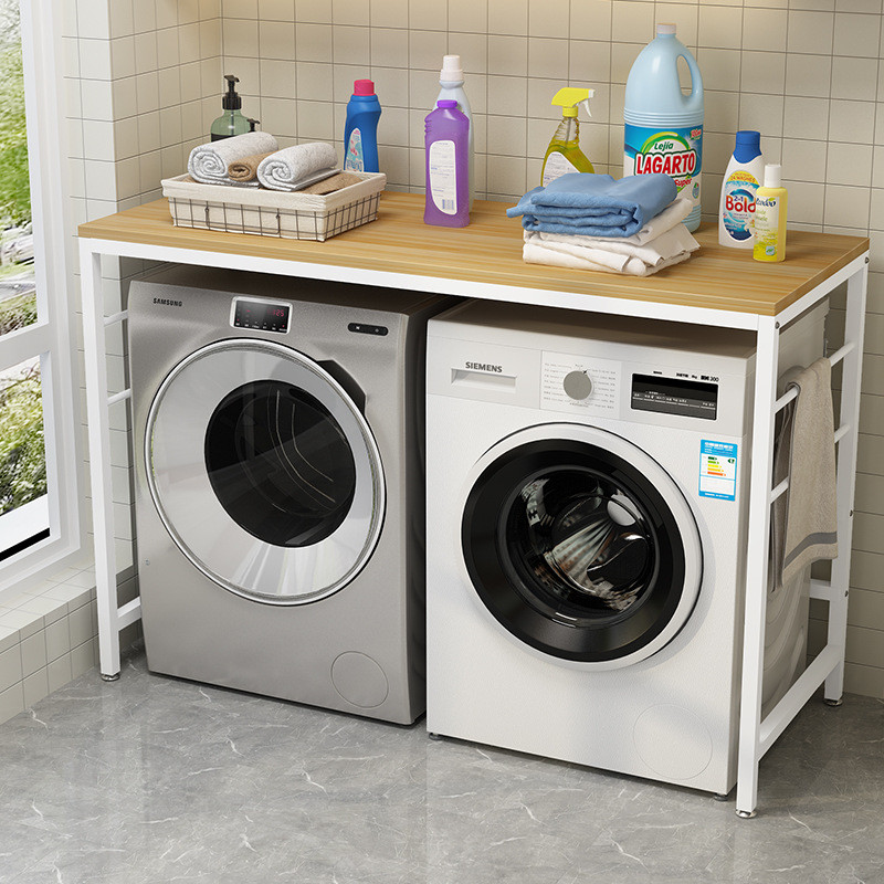 JY-8/Roller Double Washing Machine Shelf Storage Rack Floor-Standing ...
