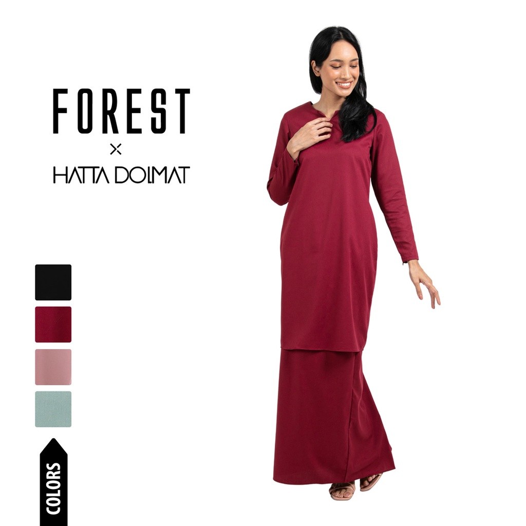 Forest Baju Kurung Perempuan | Forest x Hatta Dolmat Ladies Woven Baju ...