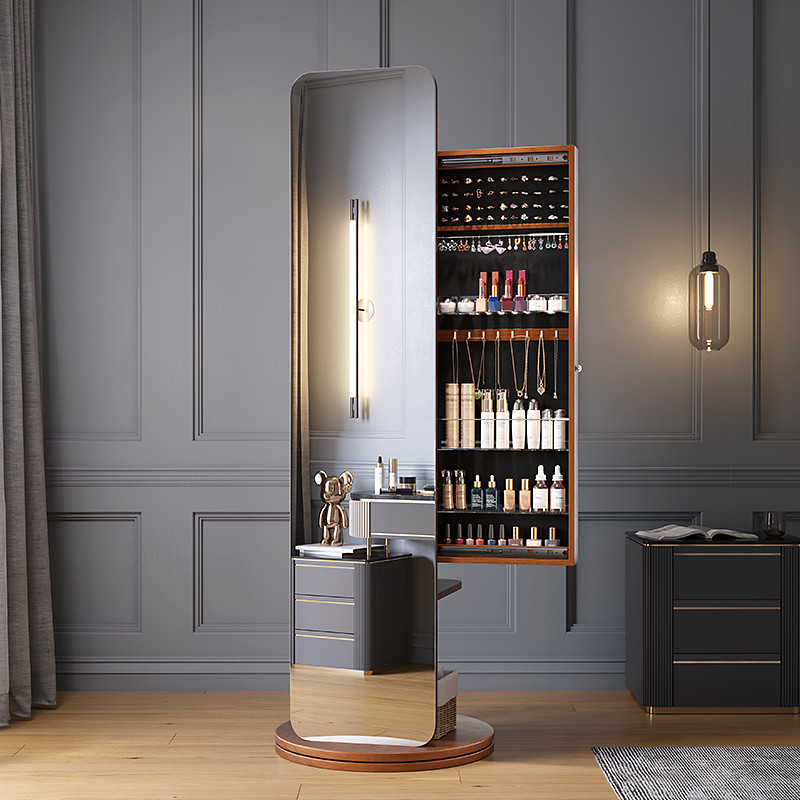 JY-8/9QXC Solid Wood Dressing Mirror Full-Length Mirror Floor Mirror ...