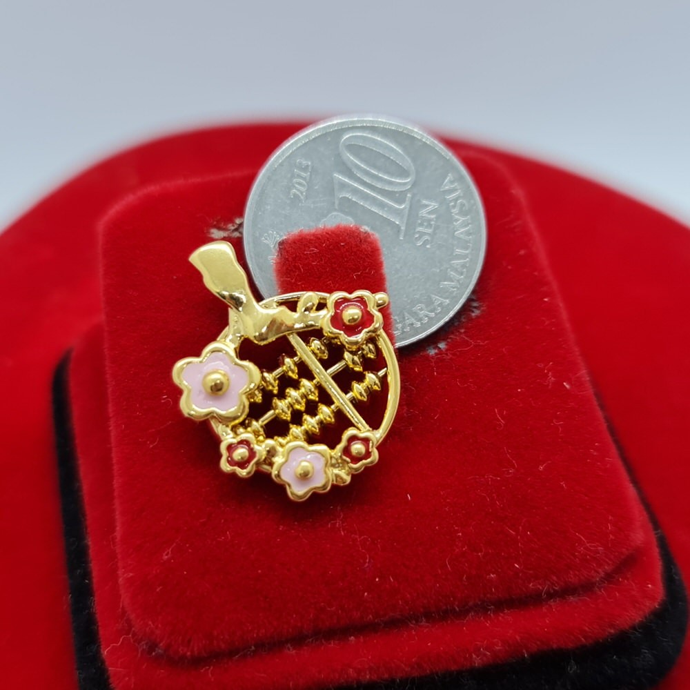 Emas916, Loket Sempoa Bunga Clr 1.8 cm Pd 1887 P479 0.42 | Shopee Malaysia