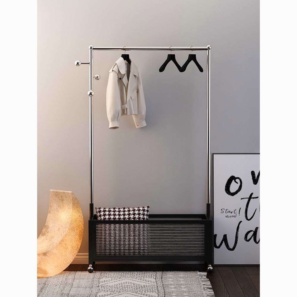 J-H/Light Luxury Clothes Rack Floor-standing Bedroom Hanging Clothes ...