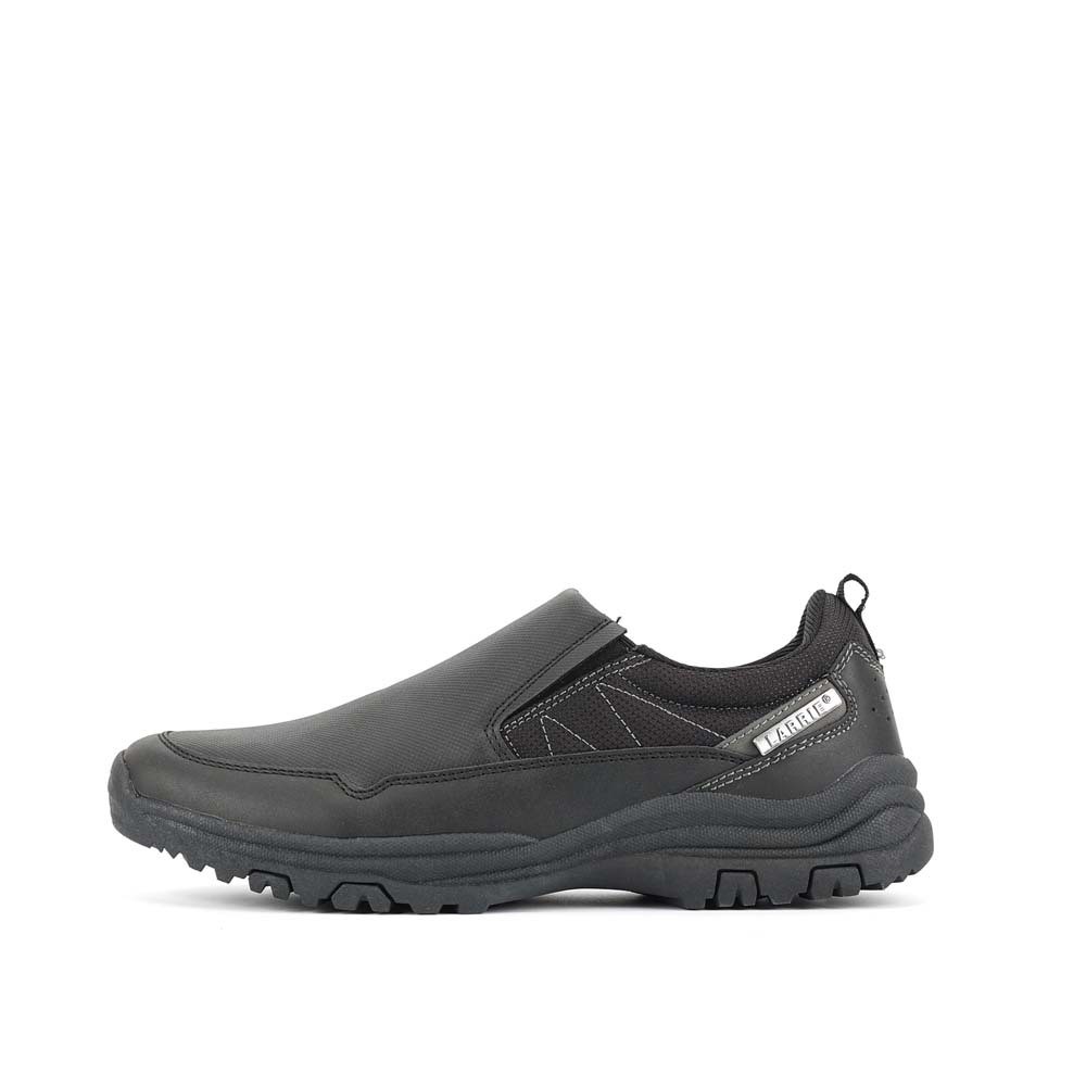 LARRIE Kasut Lelaki Hitam Kusyen Sepanjang Hari Pakai Slip On 562500 ...