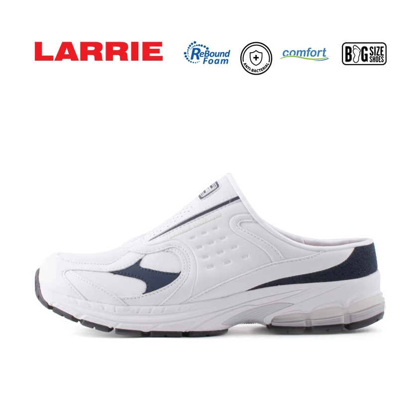 LARRIE Kasut Lelaki Putih New Ultimate Fashion Comfort Backless ...