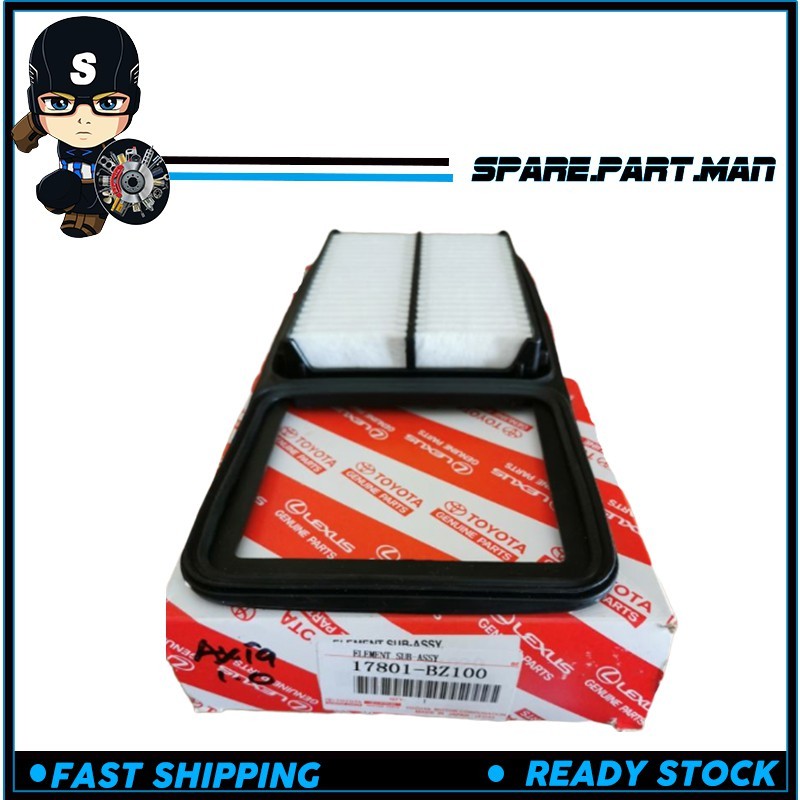 Perodua Axia 1.0 ENGINE Air Filter 17801-BZ100 Engine Air Filter Axia ...