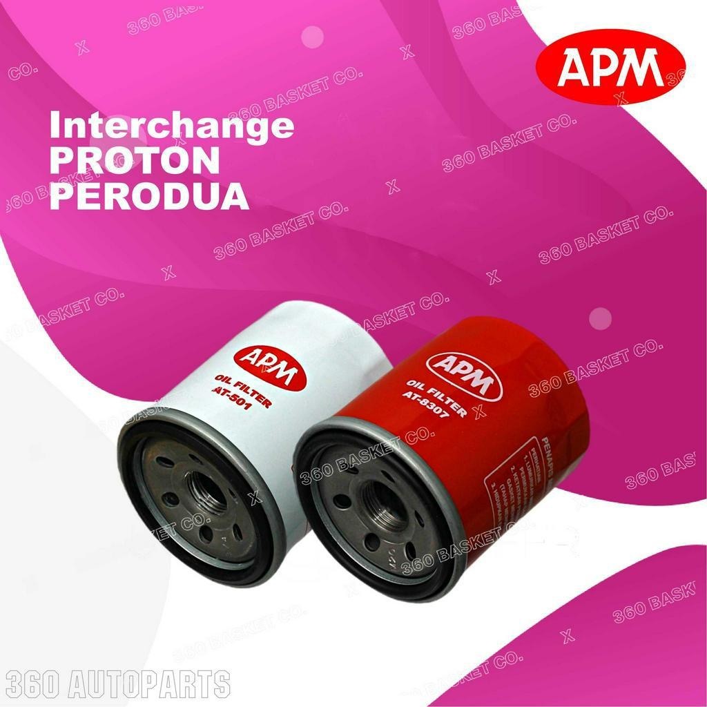 APM PENAPIS MINYAK ENJIN PROTON PERODUA OIL FILTER SAGA BLM IRIZ ...