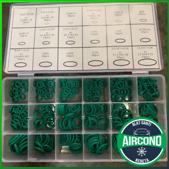 Rubber air conditioning o-ring 270pcs pipe piping tube o-ring rubber ...