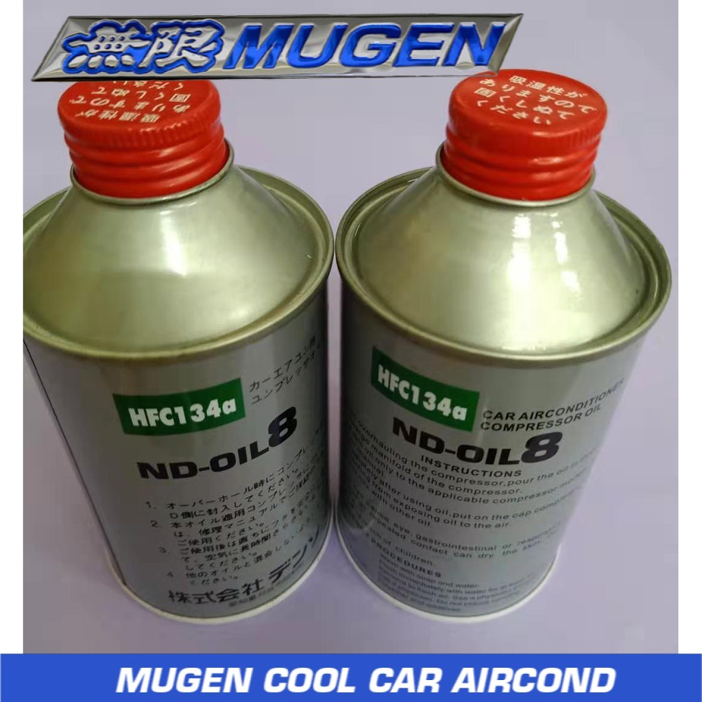 Car Aircond Compressor Oil R134a ND Oil-8 (Product Of Japan) Minyak ...