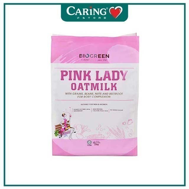 BIOGREEN PINK LADY OATMILK SACHET 30G × 11S | Shopee Malaysia