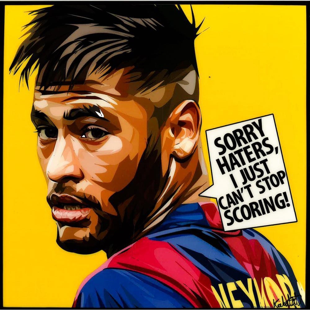 (BX) Neymar Jr. Sorry Haters Pop Art (10X10) (ISBN:287279) | Shopee ...