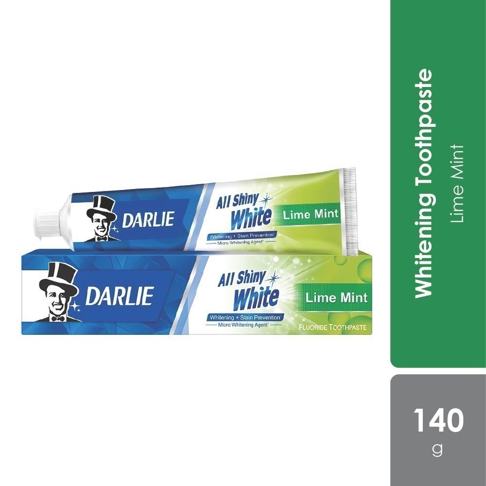 Darlie All Shiny White Floride Whitening Toothpaste - Lime Mint (140g ...