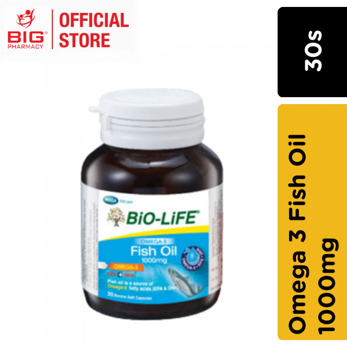 BIO-LIFE OMEGA-3 FISH OIL 1000MG 30S | Shopee Malaysia