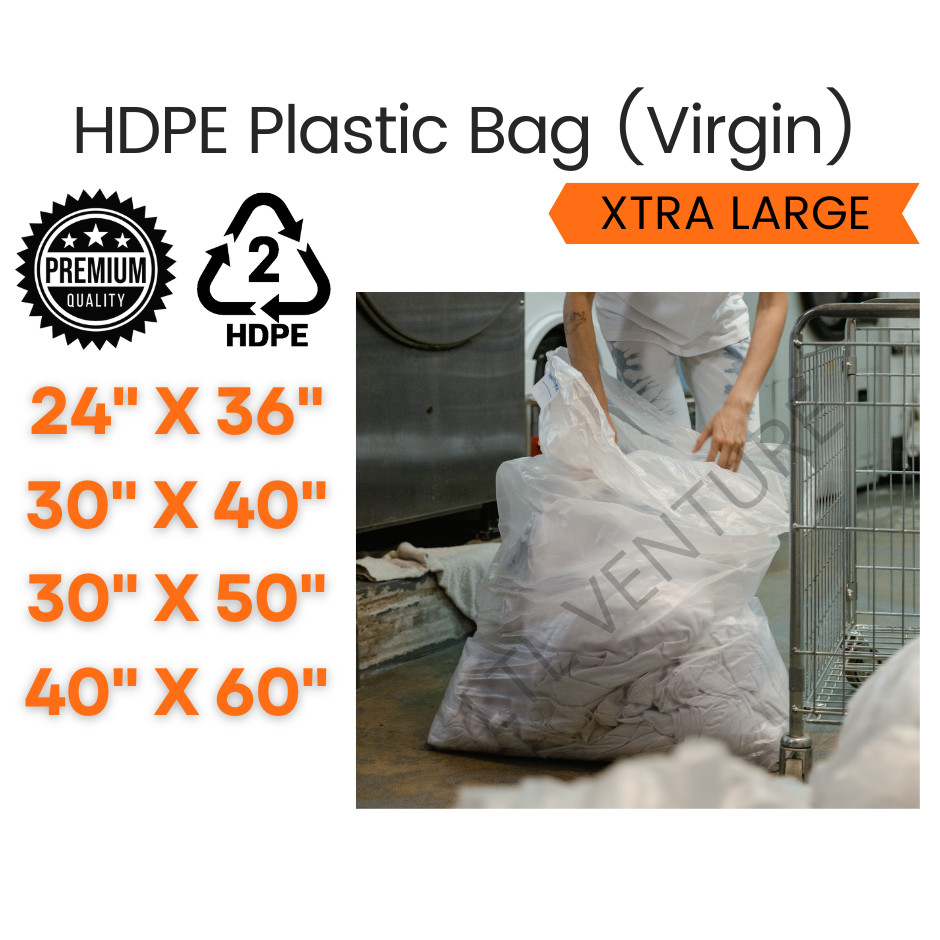 (1Kg) HD Extra Large Plastic Bag/HDPE/Heavy Duty/Beg Plastik Besar ...