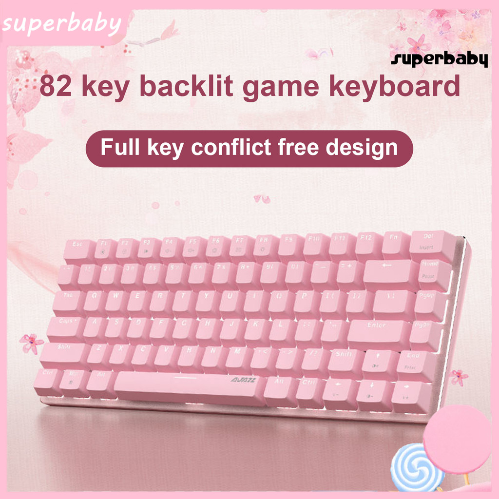 [super]AJAZZ AK33 Mechanical Keyboard High Sensitivity Red/Blue Switch ...