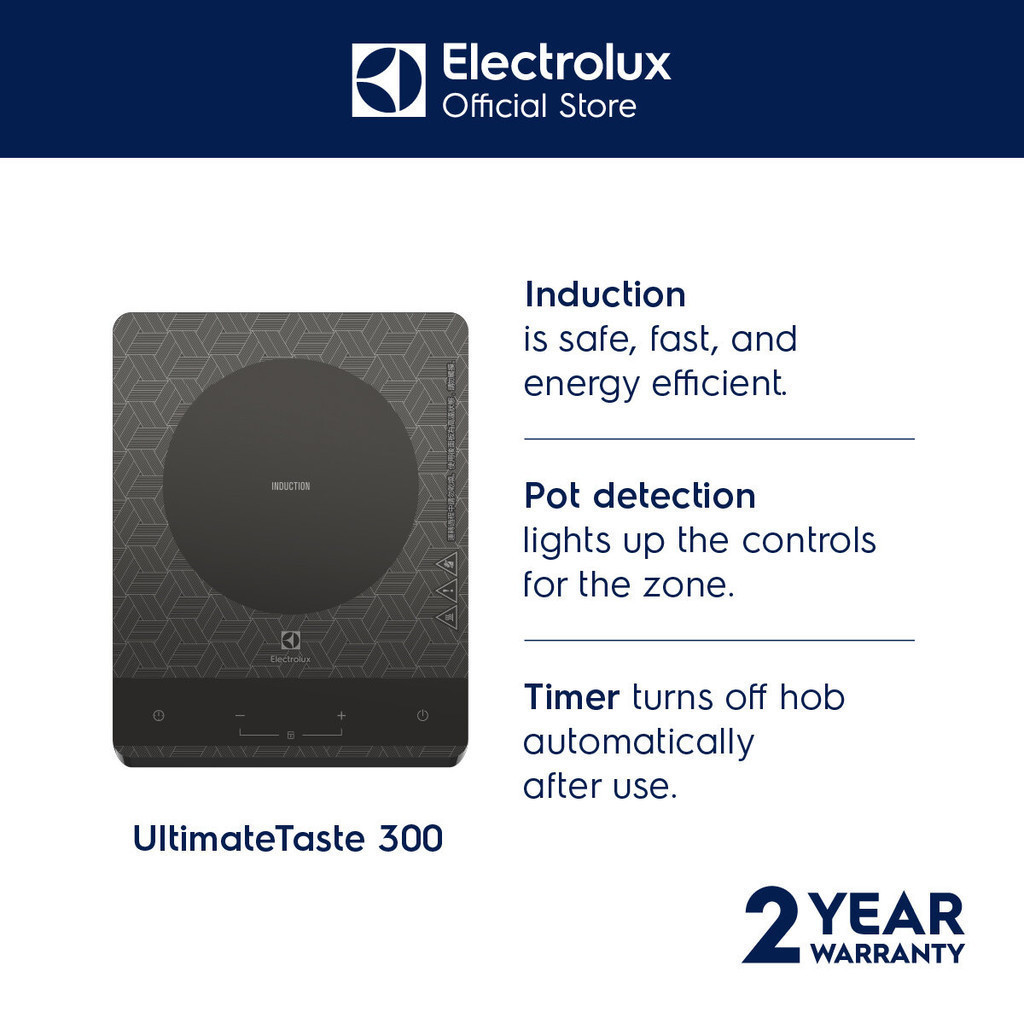 Electrolux Portable Tempered Glass Induction Cooker with Pot and ...