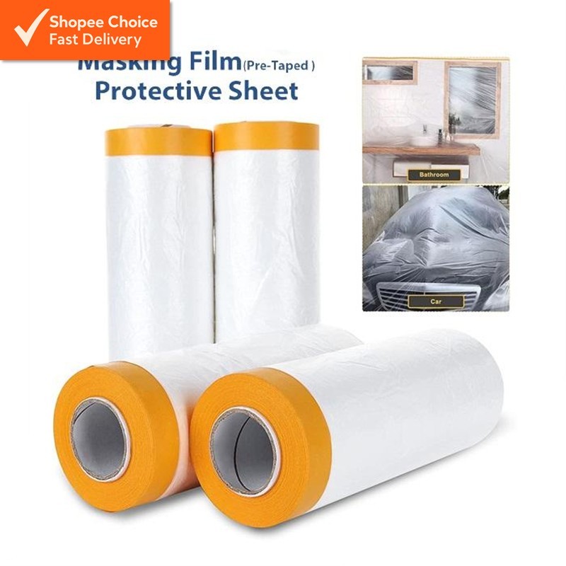 [Shopee Choice] 270cm*20m Furniture Plastic Cover Painting Protection ...