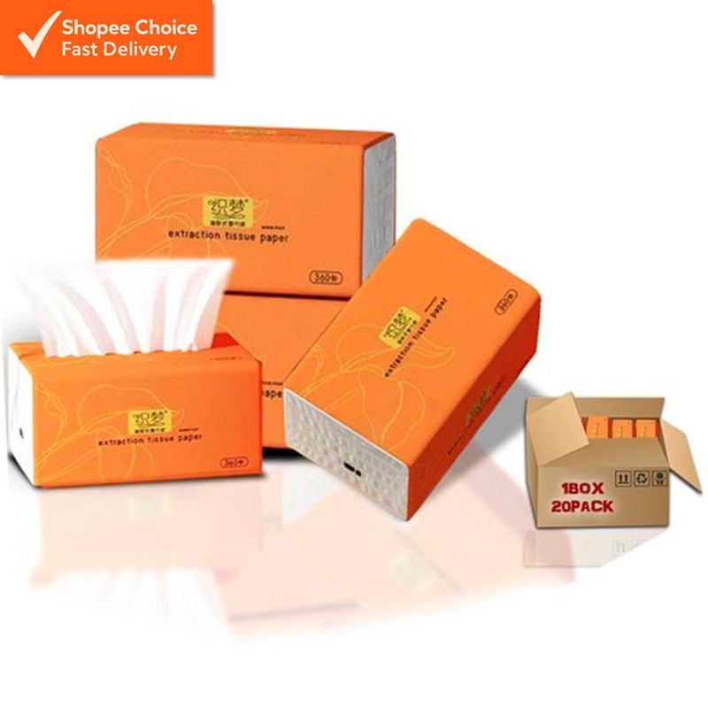 Soft Facial Tissue (4-Ply, 20 Packs) - Environmentally Friendly, High ...