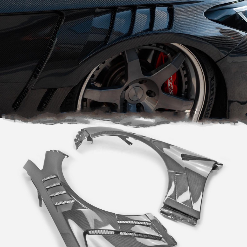 For Infiniti Q50 V37 EPA V type front vented Fender Shark fin Car ...