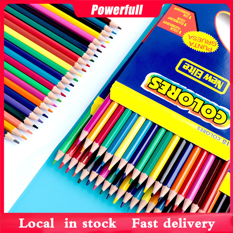 12/24/36/48 Pcs Kid Children Wood Color Colour Pencil Crayon Art ...