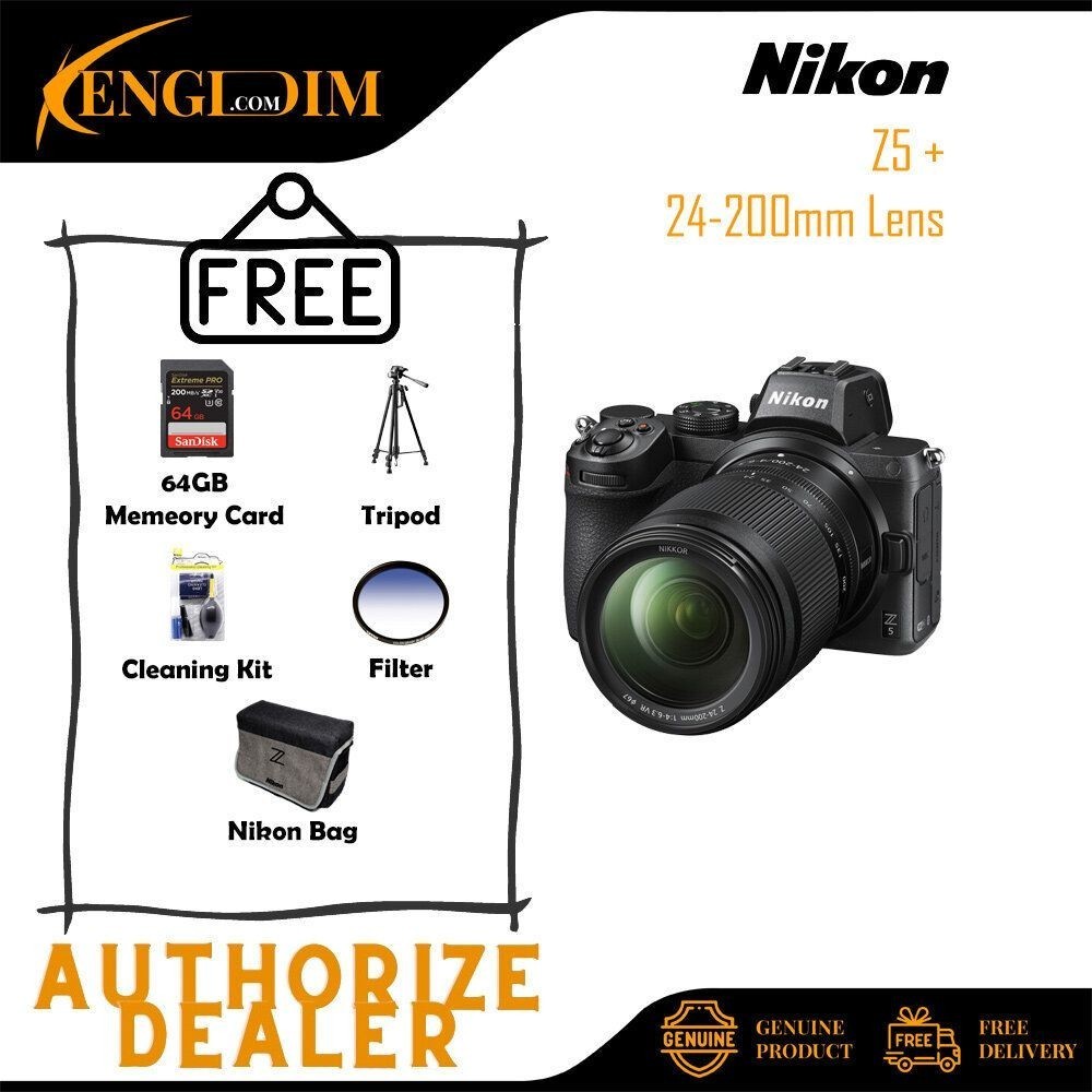 Nikon Z5 Mirrorless Digital Camera with 24-200mm Lens (Nikon Malaysia ...
