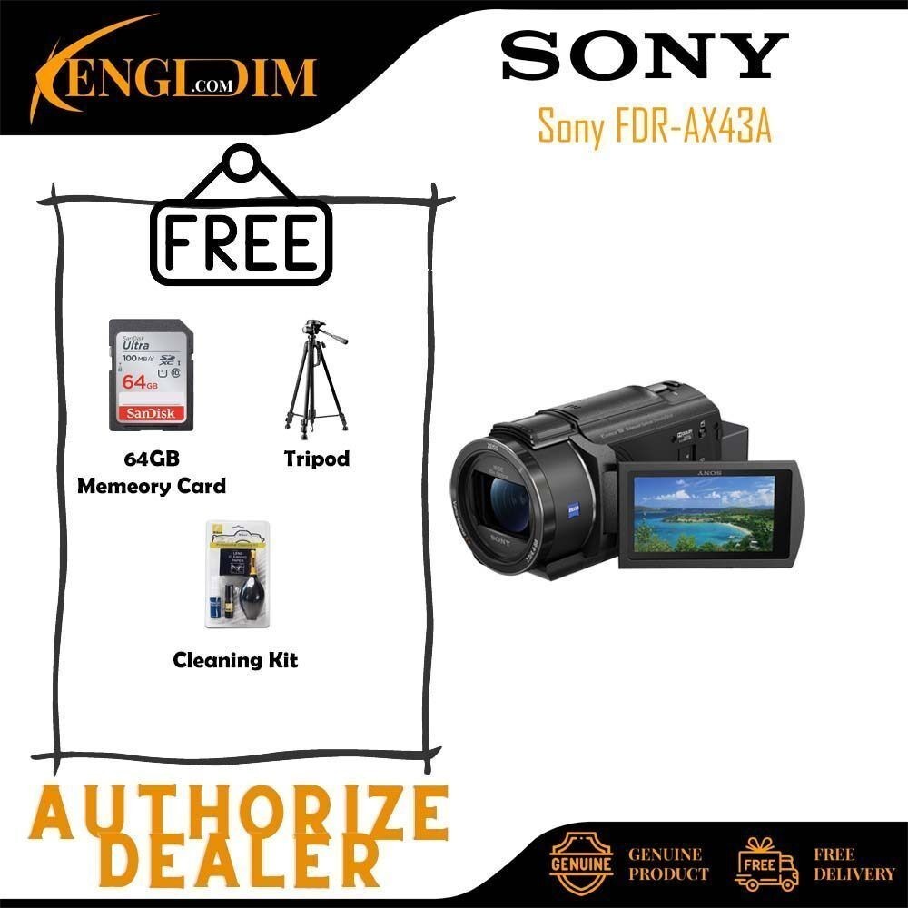 Sony FDR-AX43A / AX43 A UHD 4K Handycam Camcorder | Shopee Malaysia