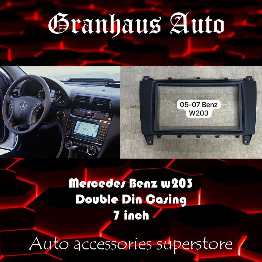 Mercedes Benz C 180 200 W203 7 inch Double Din Android Player Casing ...