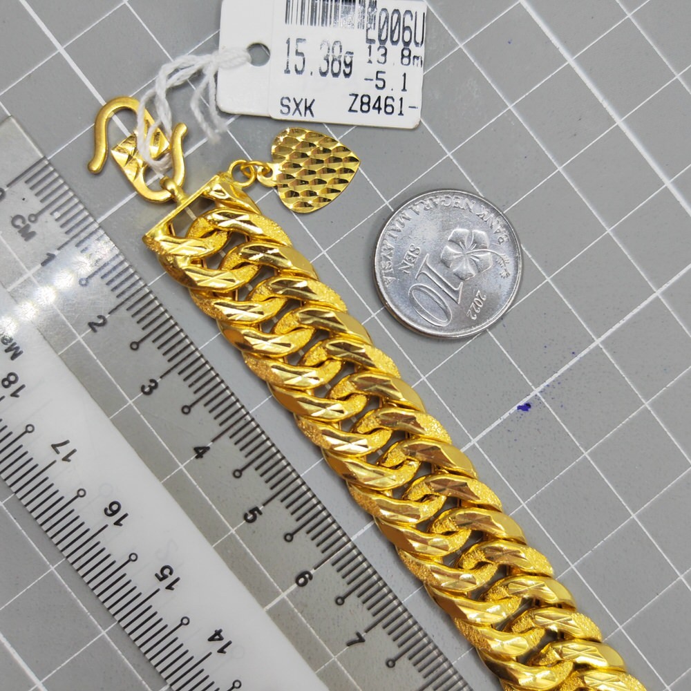 Emas916, R. Tangan Lipan Crps Hollow D8k Ghu S 1.5 cm K 8461 P423 19.1 | Shopee Malaysia