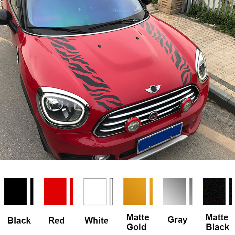 Car Hood Bonnet Sticker For Mini Cooper S JCW R55 R56 R60 F54 F55 F56 ...