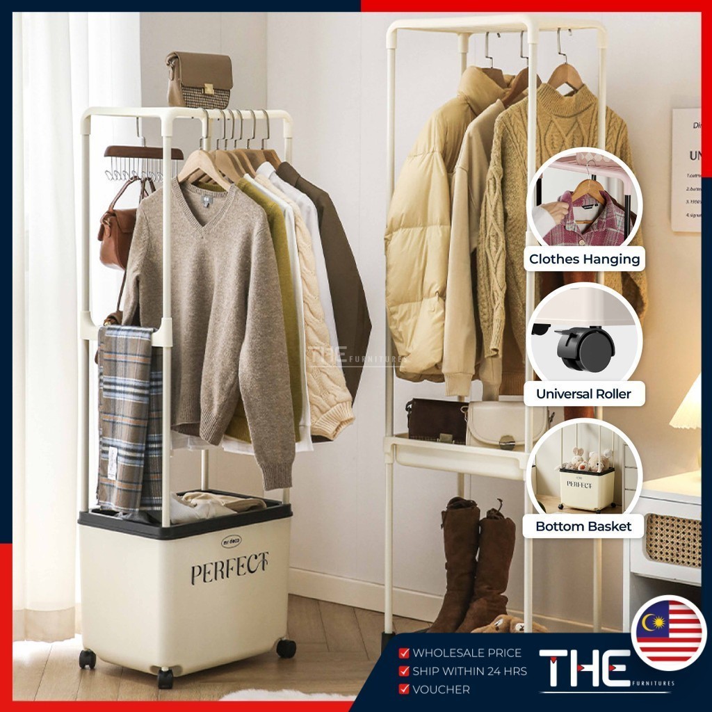 THE L45cm Modern Design Multipurpose Moveable Clothes Storage Cabinet ...