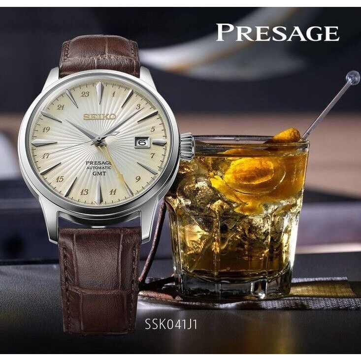 Seiko Presage SSK041J1 Cocktail Time Analog Automatic Leather Japan Men ...