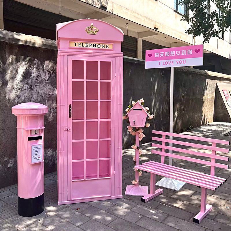 Contact seller/European-Style Retro Telephone Booth Outdoor Large Floor ...