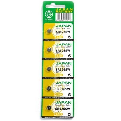 Hitachi Maxell SR626SW Reimported button battery for watches 1 sheet (5 ...