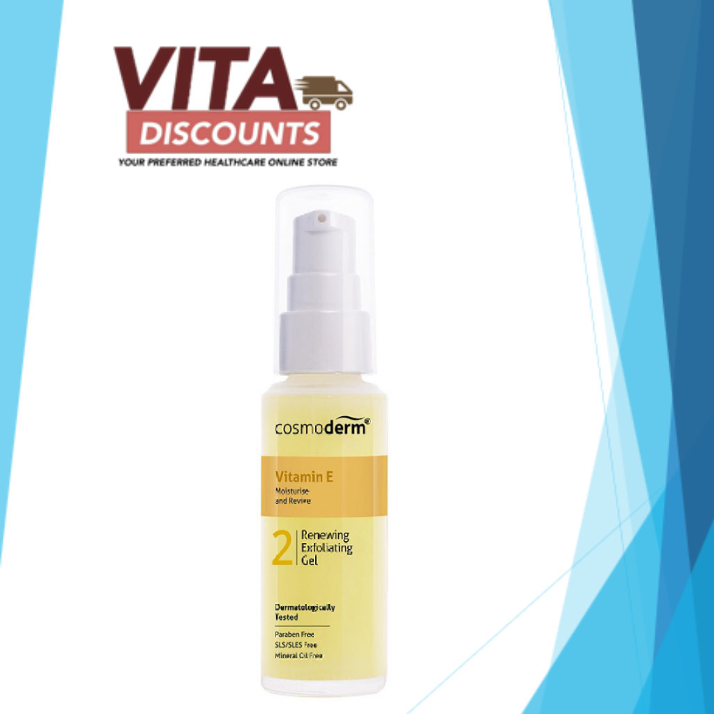 COSMODERM VITAMIN E RENEWING EXFOLIATING GEL 30ML EXP08/2025 | Shopee ...