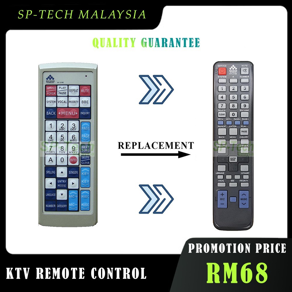 KV-211E KTV REMOTE CONTROL KV-211E KTV REMOTE CONTROL [REPLACEMENT ...