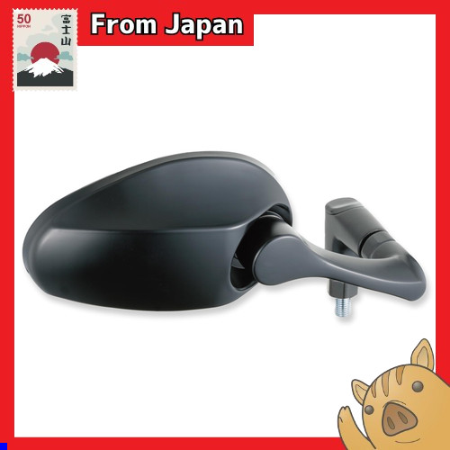 Tanax Bike Mirror Napoleon Lute Mirror Black Left and Right Common 10mm Positive Screw APE-104 ...