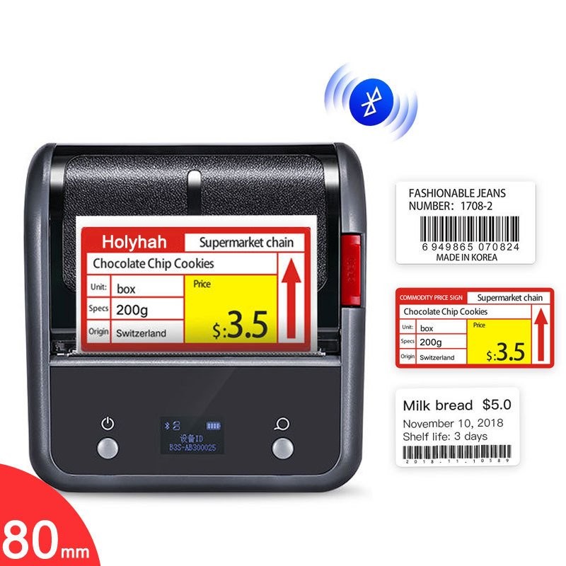 M/Jing Chen B3S Label Printer Product Price Tag Machine Handheld ...