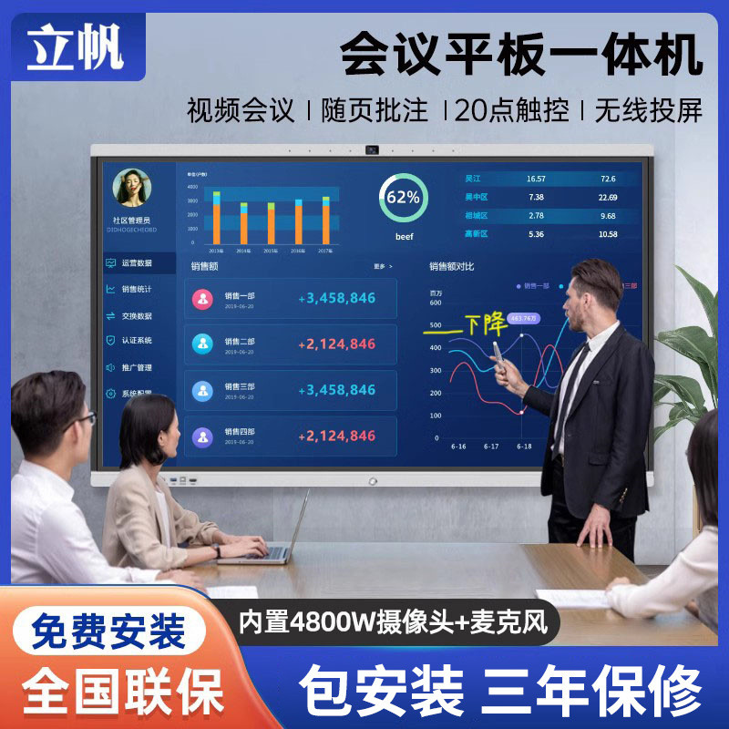 JY-8/Lifan Smart Conference Tablet All-in-One Touch Screen TV Office ...