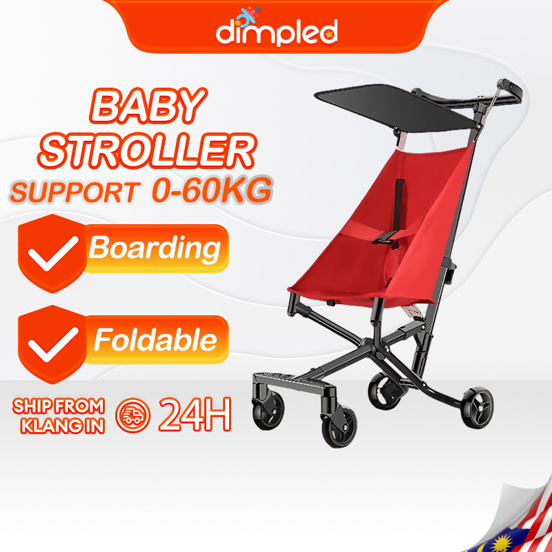 Stroller Baby Max 60kg boarding 2.9 kg stroller Foldable Travel ...