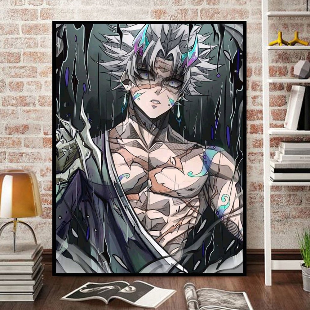 ACANDYL Paint By Numbers Kit, Demon Slayer Hashira - Demon, 40x50cm ...