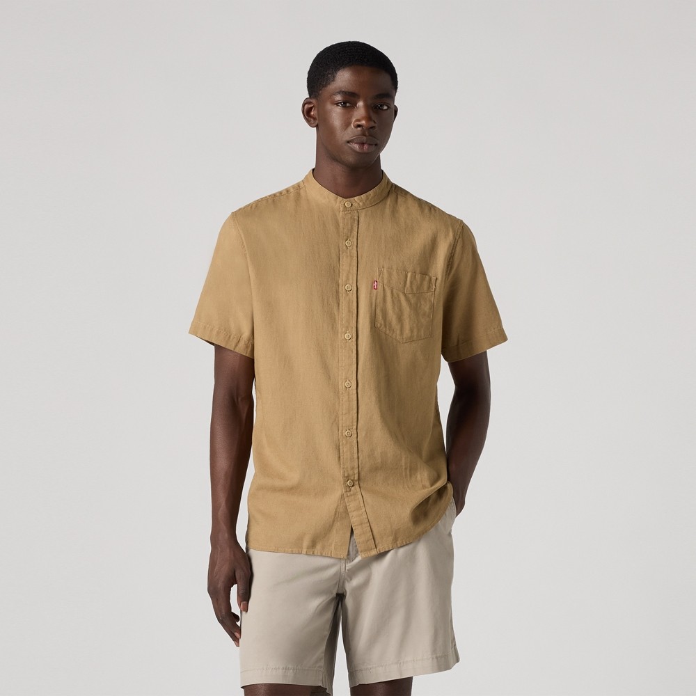 Levi's® Men's Short-Sleeve Banded Collar Shirt 69891-0018 | Shopee Malaysia