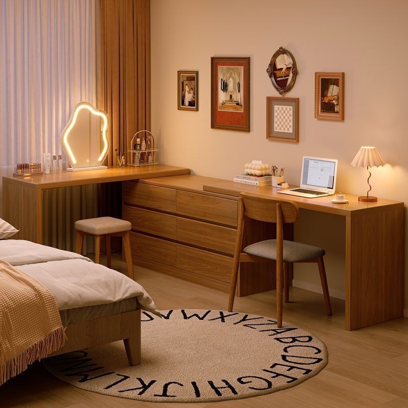 JY-8/Solid Wood Ecological Board Dressing Table Bedroom Floor Computer ...