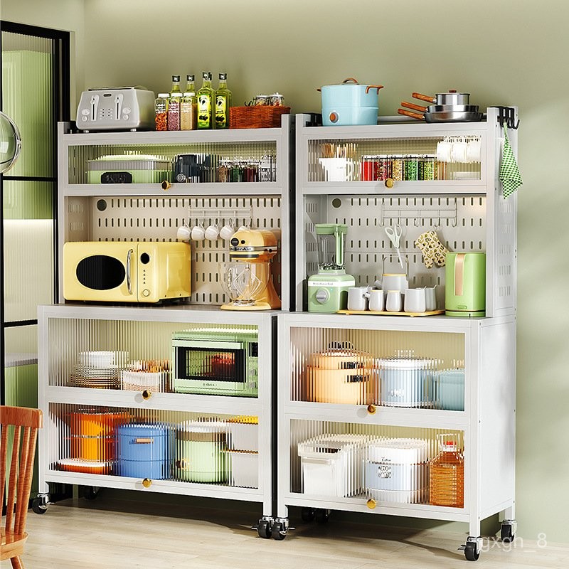 Contact seller/Kitchen Shelf Floor Multi-Tier Cabinet Multi-Function ...