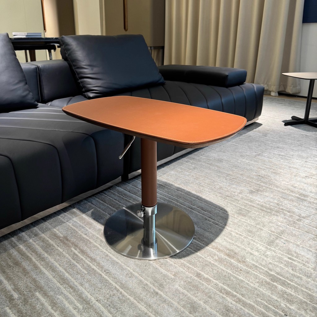 J-H/#Minimalist Modern Living Room Saddle Leather Lift Side Table Light ...