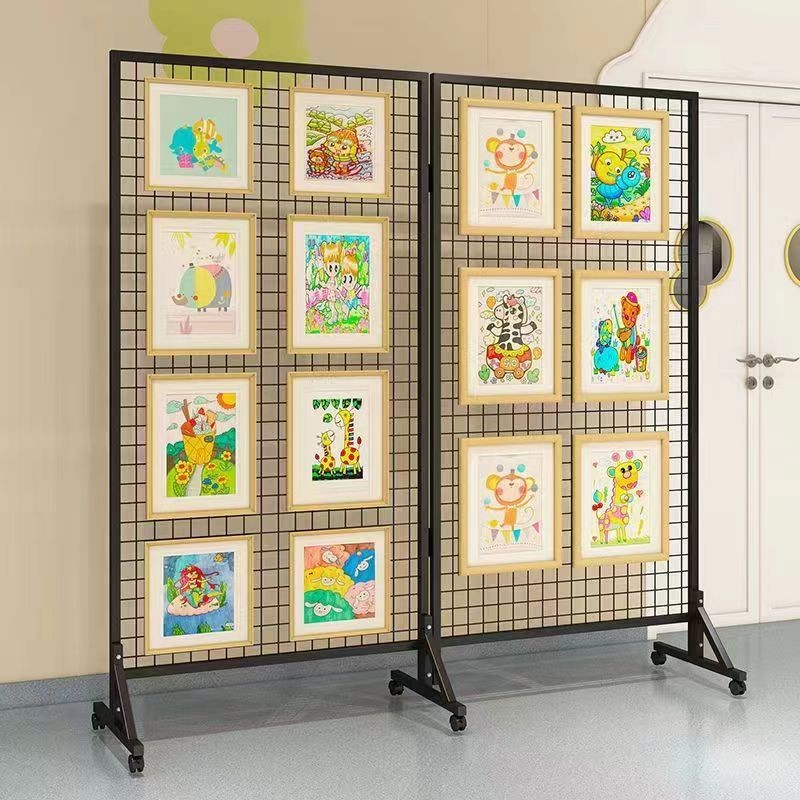 J-H/Outdoor Folding Grid Mobile Display Stand for Factory and Studio ...