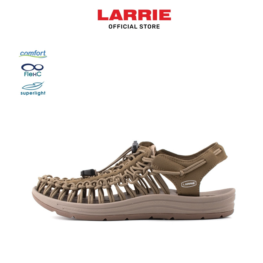 LARRIE Kasut Lelaki Olive Koleksi Baharu Braided Straps Comfy Sandals ...