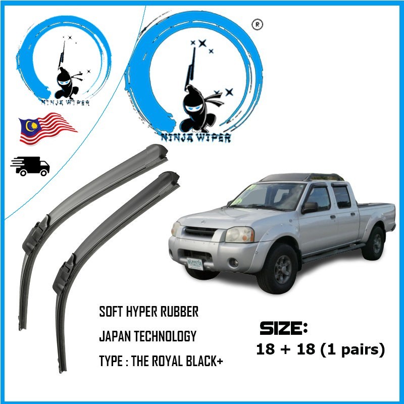 🇯🇵 Ninja Wiper The Royal black+🇯🇵 NISSAN FRONTIER 2004 (18"+18" 1PAIR ...