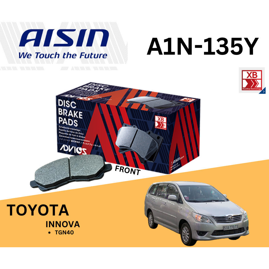Original Advics Aisin Heavy Duty Disc Brake Pad Front A1N135Y For ...