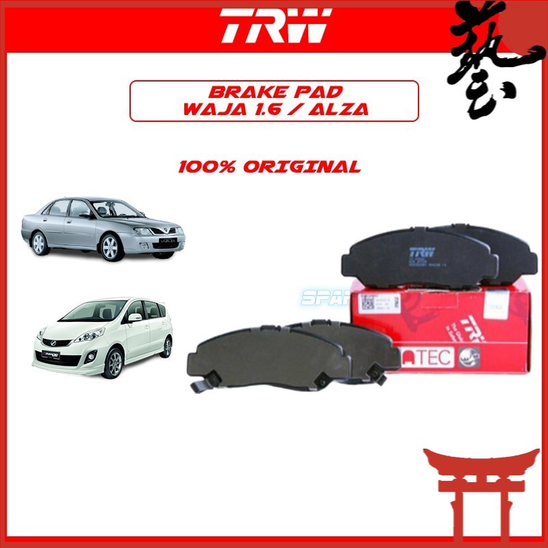 SKR TRW - Proton Waja / Perodua Alza 1st Model Front Brake Pad ...