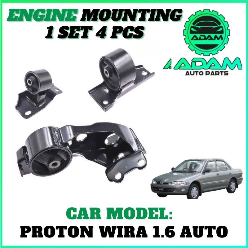 🚘OEM 🚘PROTON WIRA 1.6 AUTO ENGINE MOUNTING (1 SET 4 PCS) | Shopee Malaysia