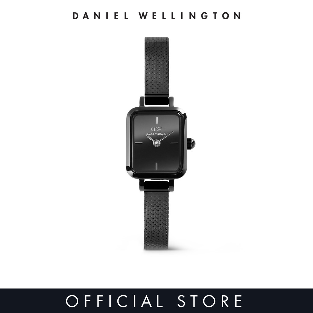 Daniel Wellington Quadro Mini Reflection Black - Women Watch stainless ...